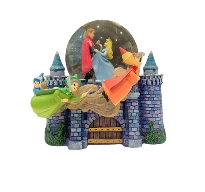 Disney Sleeping Beauty Musical Snow Globe Fairy Godmothers Once Upon t ...